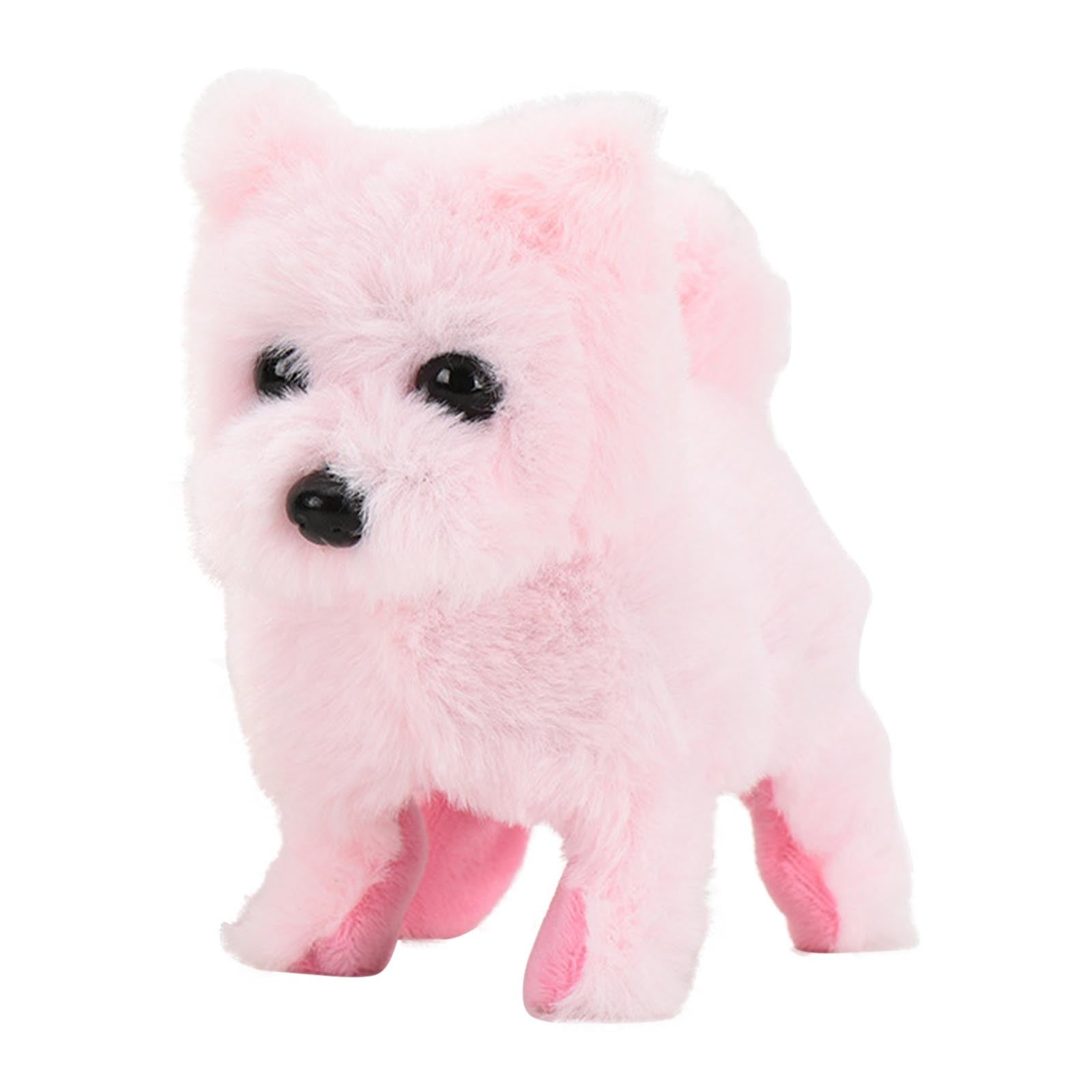 Electronic Walking Simulation Plush Dog Toy | Interactive Sound & Light ...