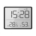 Electronic Wall Clock Digital Wall Clock Battery Powered Suction ...