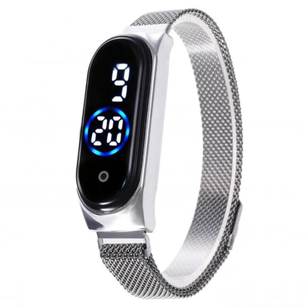 Electronic Watch Magnetic Quartz Waterproof Touch Led Bracelet ...