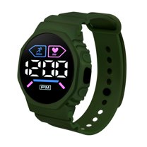 Minecraft Creeper Flashing LED Lights LCD Watch with Silicone Straps ...