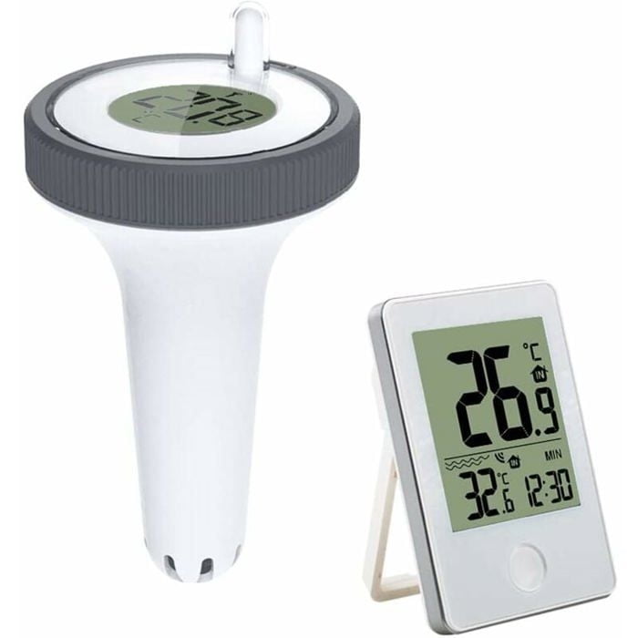 Electronic Water Temperature Thermometer with Digital Receiver, LCD ...