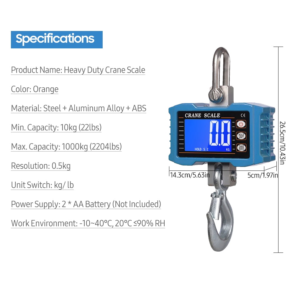 Electronic Weigher,Unit Site Work Heavy Duty Crane Lcd Scales Unit ...