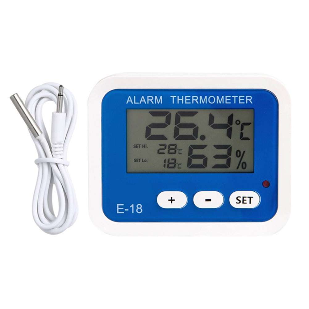 Electronic Alarm Thermometer And Hygrometer For Refrigerator With Probe ...