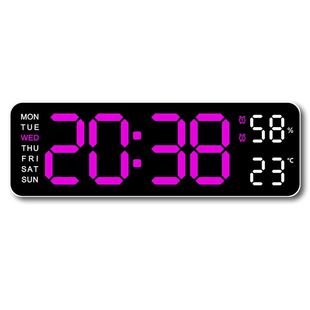 Electronic clock clock rectangular alarm clock can be hung or standing ...
