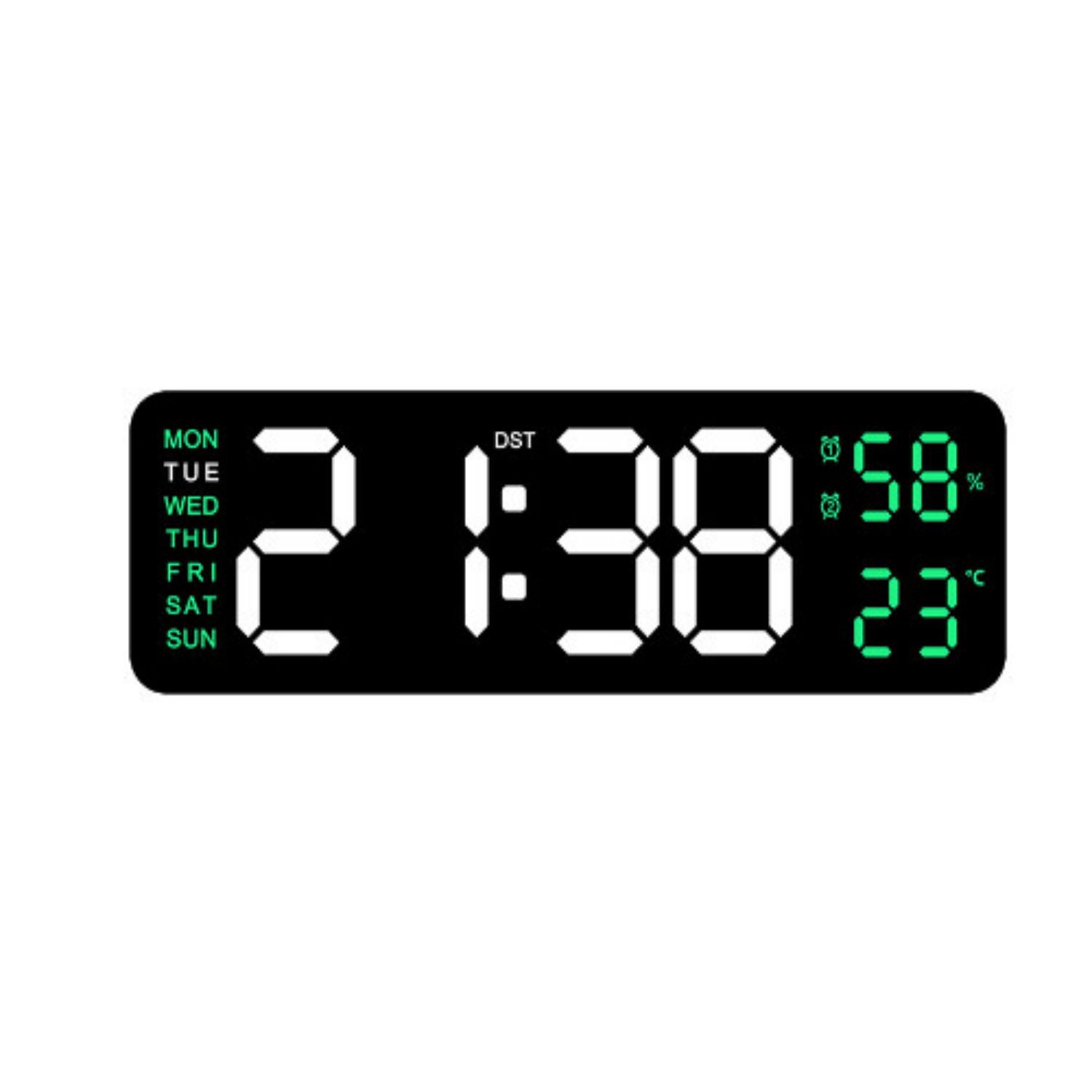 Electronic clock, simple, multi-function clock, rectangular, large font ...