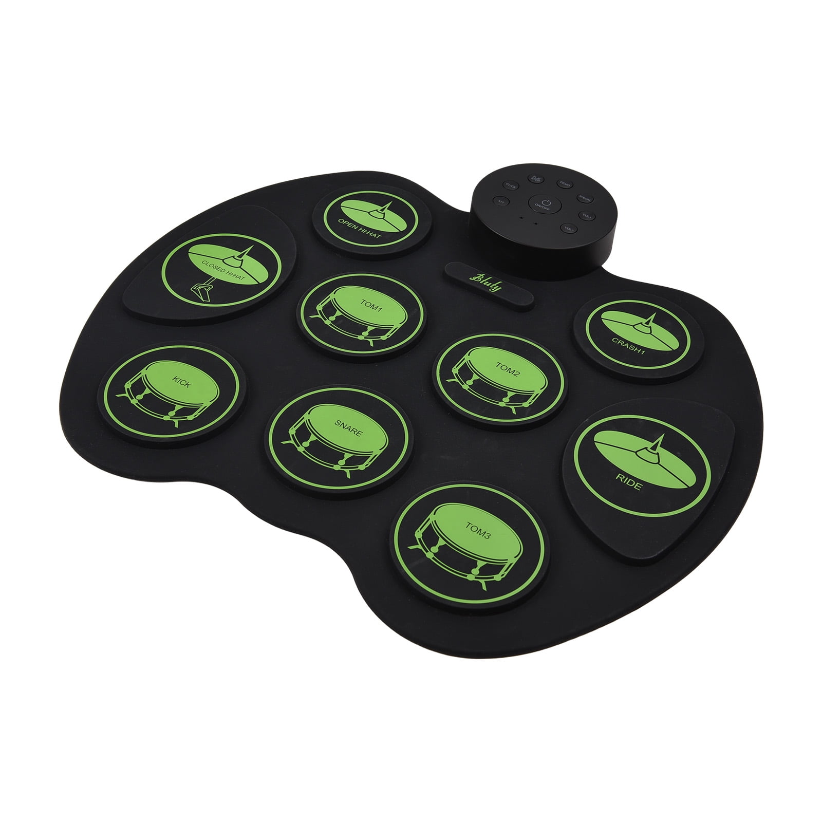 Electronic drum, Sensitive Drum Sensitive Drum Kit 9 Drum Pads Roll 2 ...