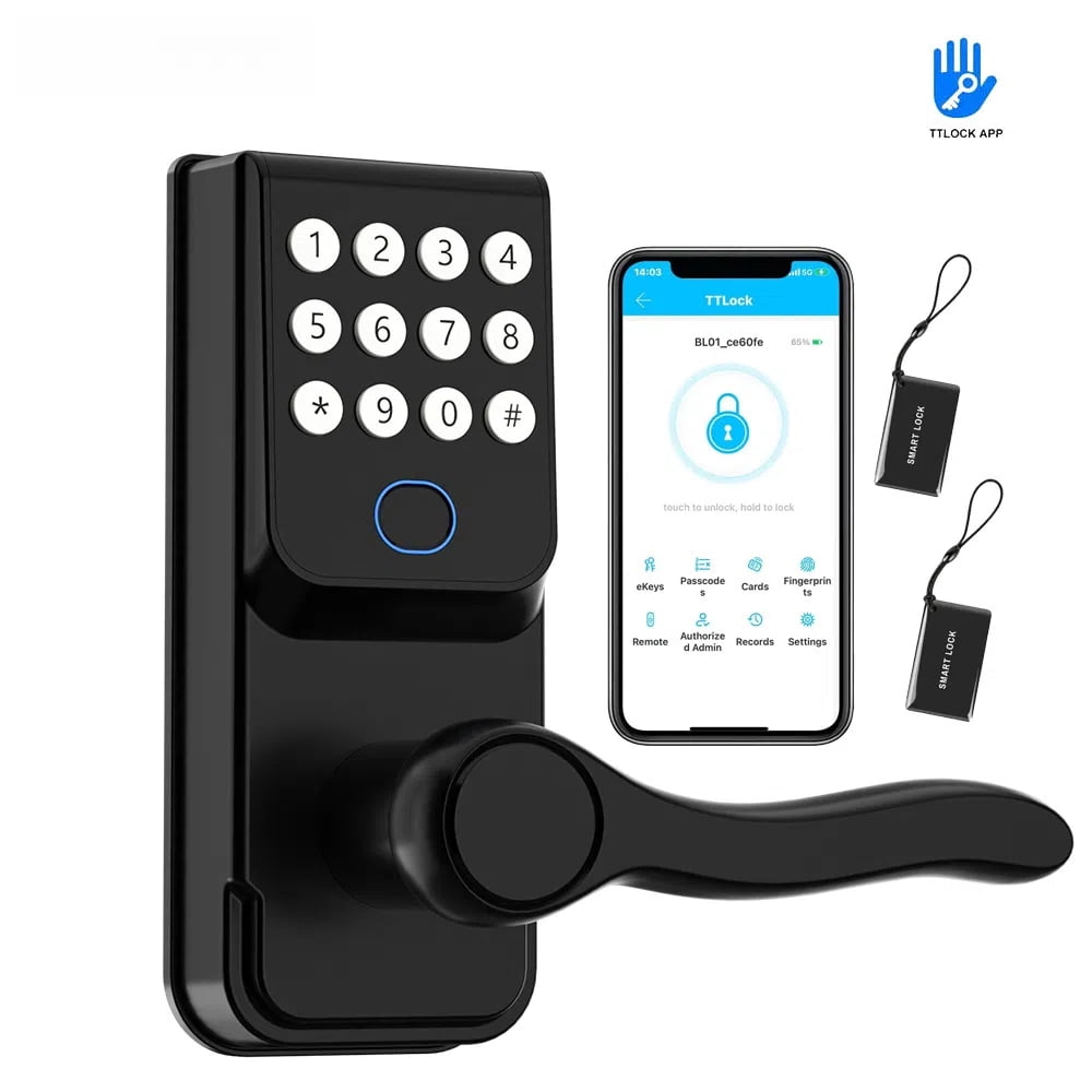 Electronic indoor home smart card door lock keyless fingerprint head ...