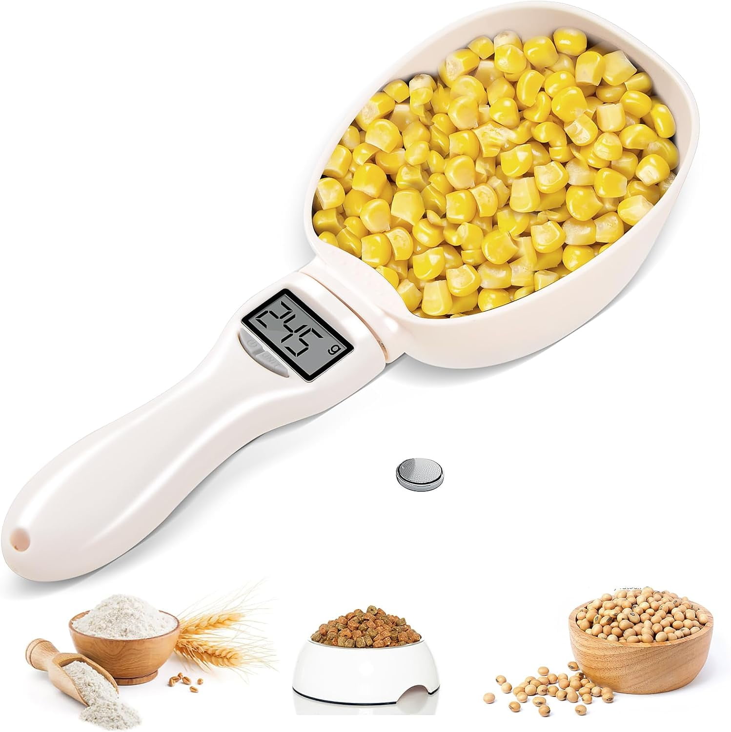 Electronic measuring cup Scale with LCD Screen, 0.1g Resolution & 800g ...