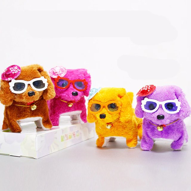 Electronic robot dog simulation teddy walking rope puppy - Walmart ...