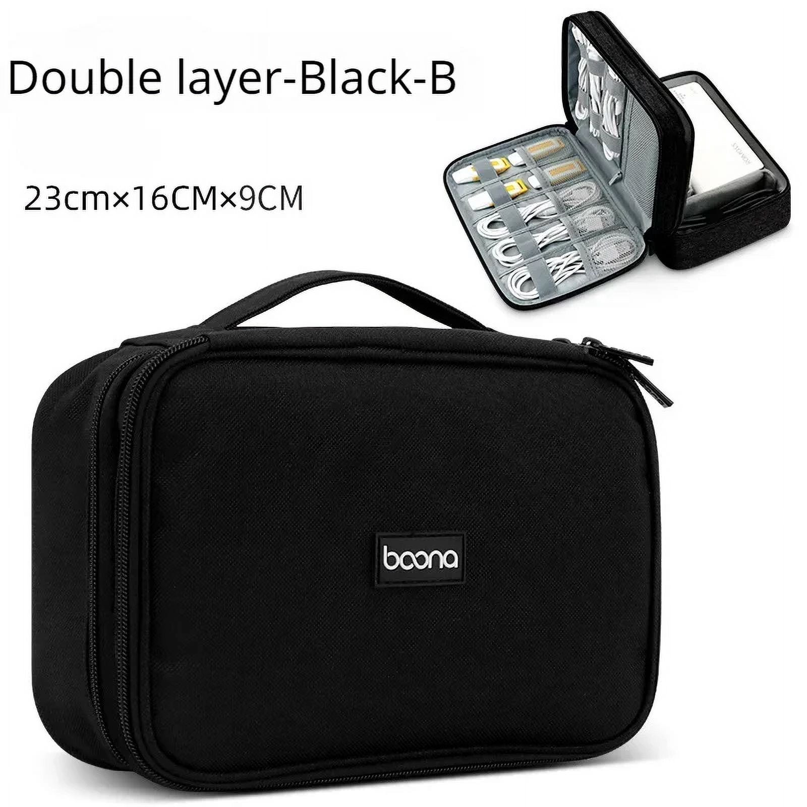 Electronics Charger Organizer Travel Cable Case Large Capacity USB ...