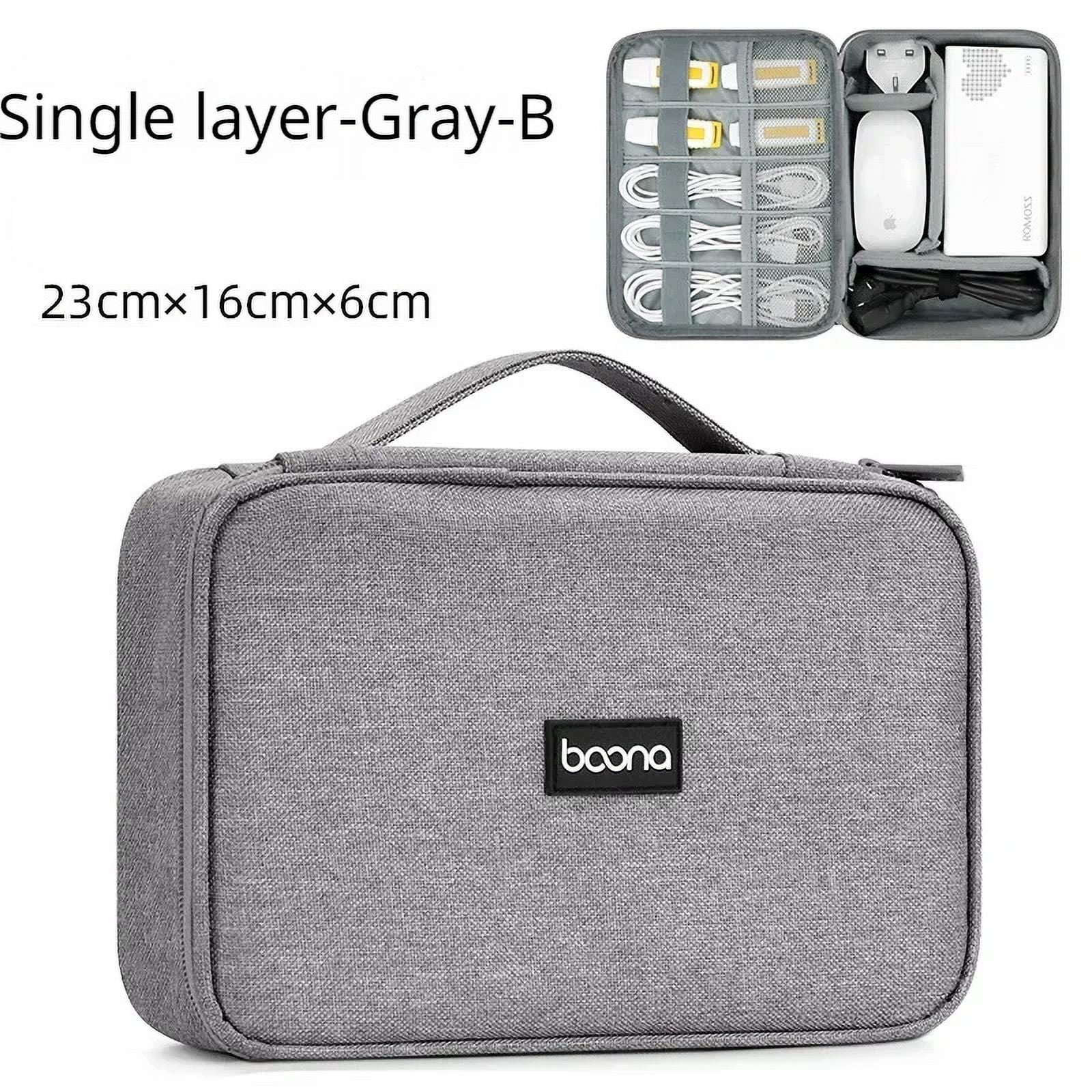 Electronics Charger Organizer Travel Cable Case Large Capacity USB ...