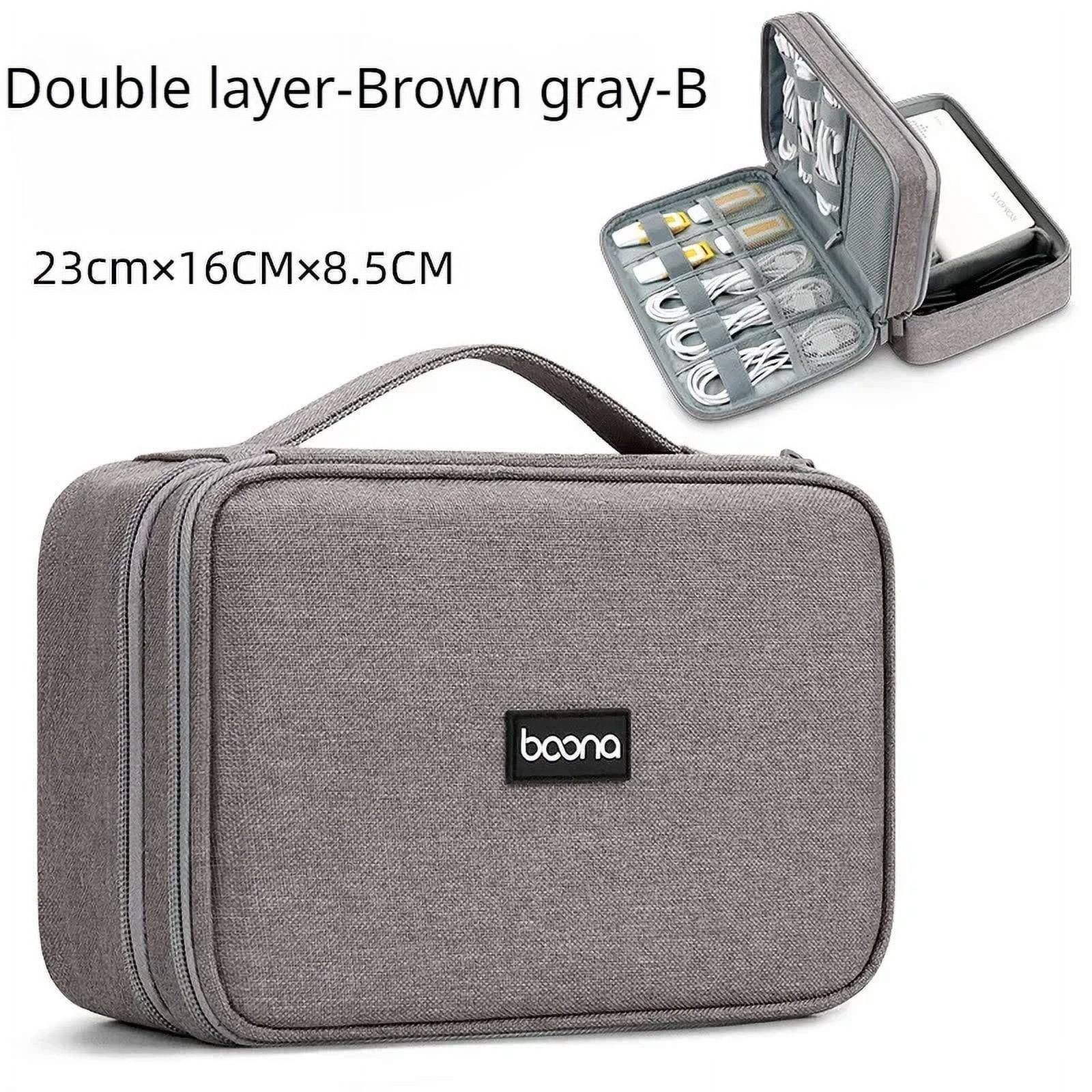 Electronics Charger Organizer Travel Cable Case Large Capacity USB ...