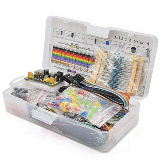 Electronics Component Basic Kit With 830 Tie-Points Breadboard Resist ...