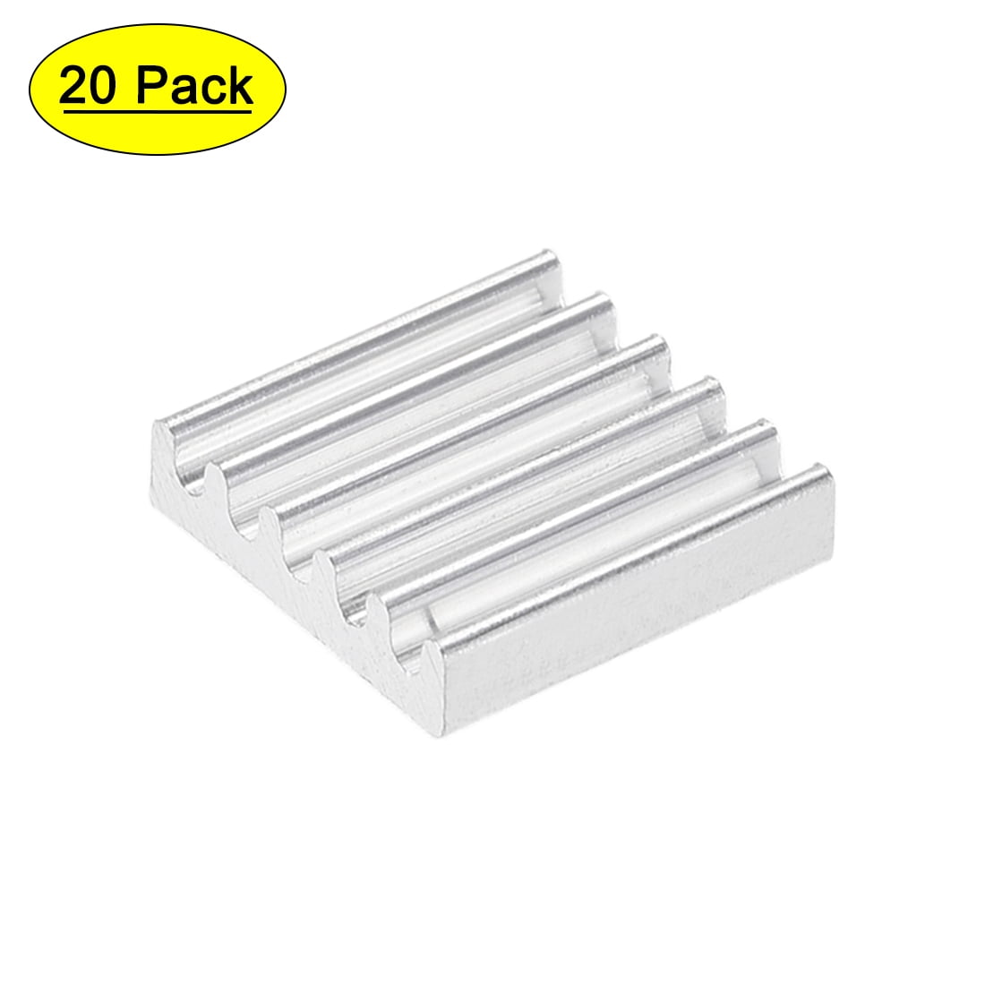 Electronics Cooler Heatsink for MOS GPU IC Chip Silver 13 x 13 x 3 mm ...