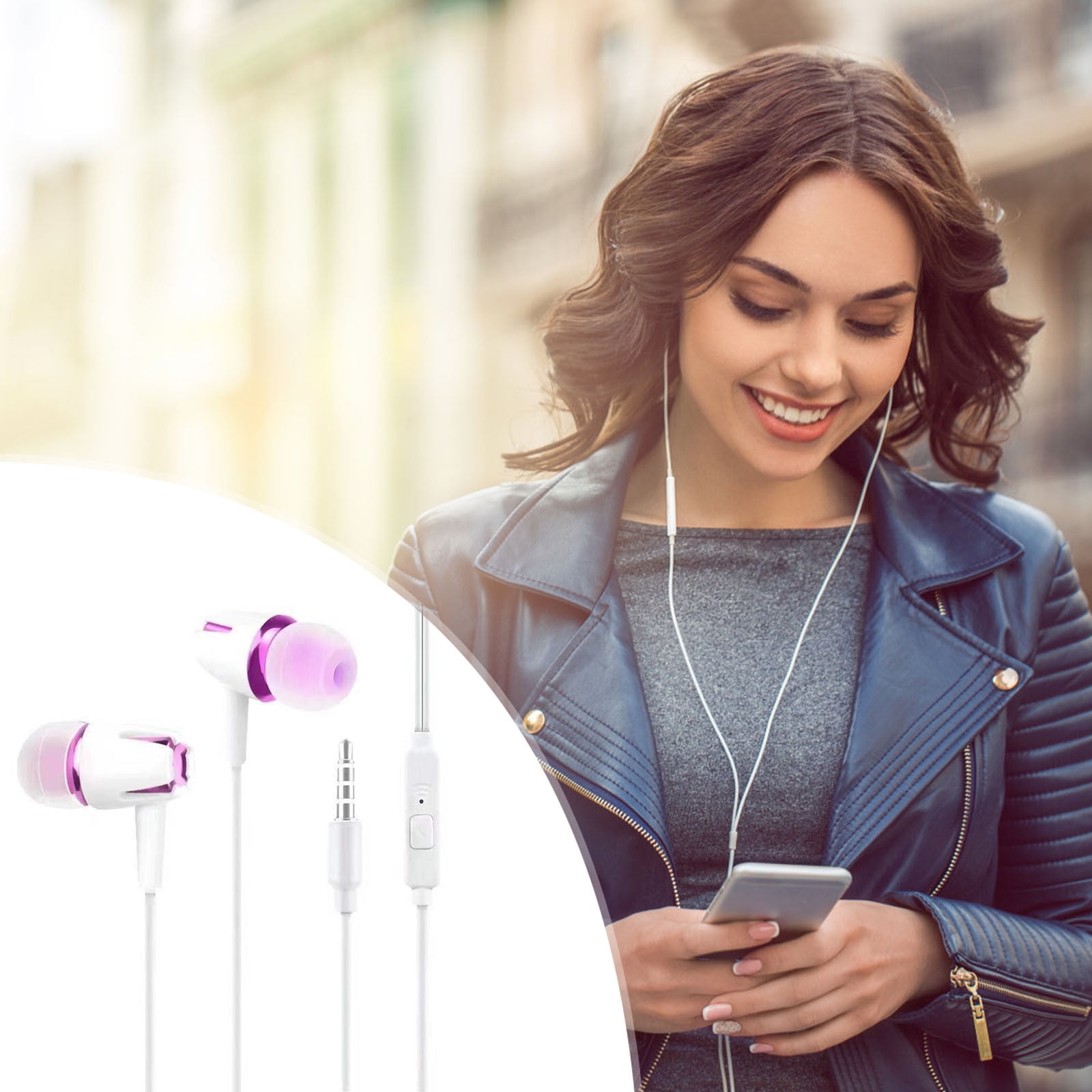 Electronics Earbuds Wired with Microphone Noise Isolating In-Ear ...