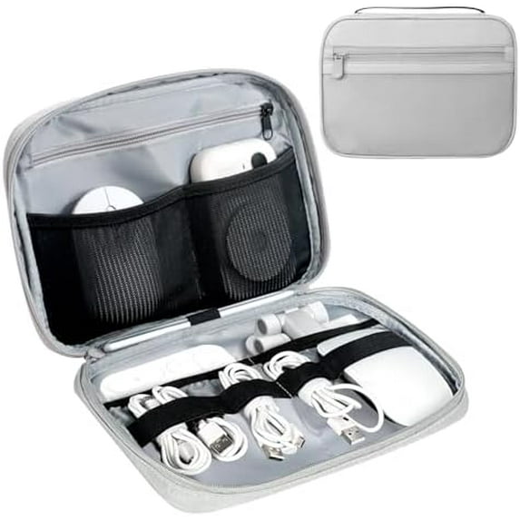 Electronics Organizer Bag, Portable Cable Organizer Case Travel ...