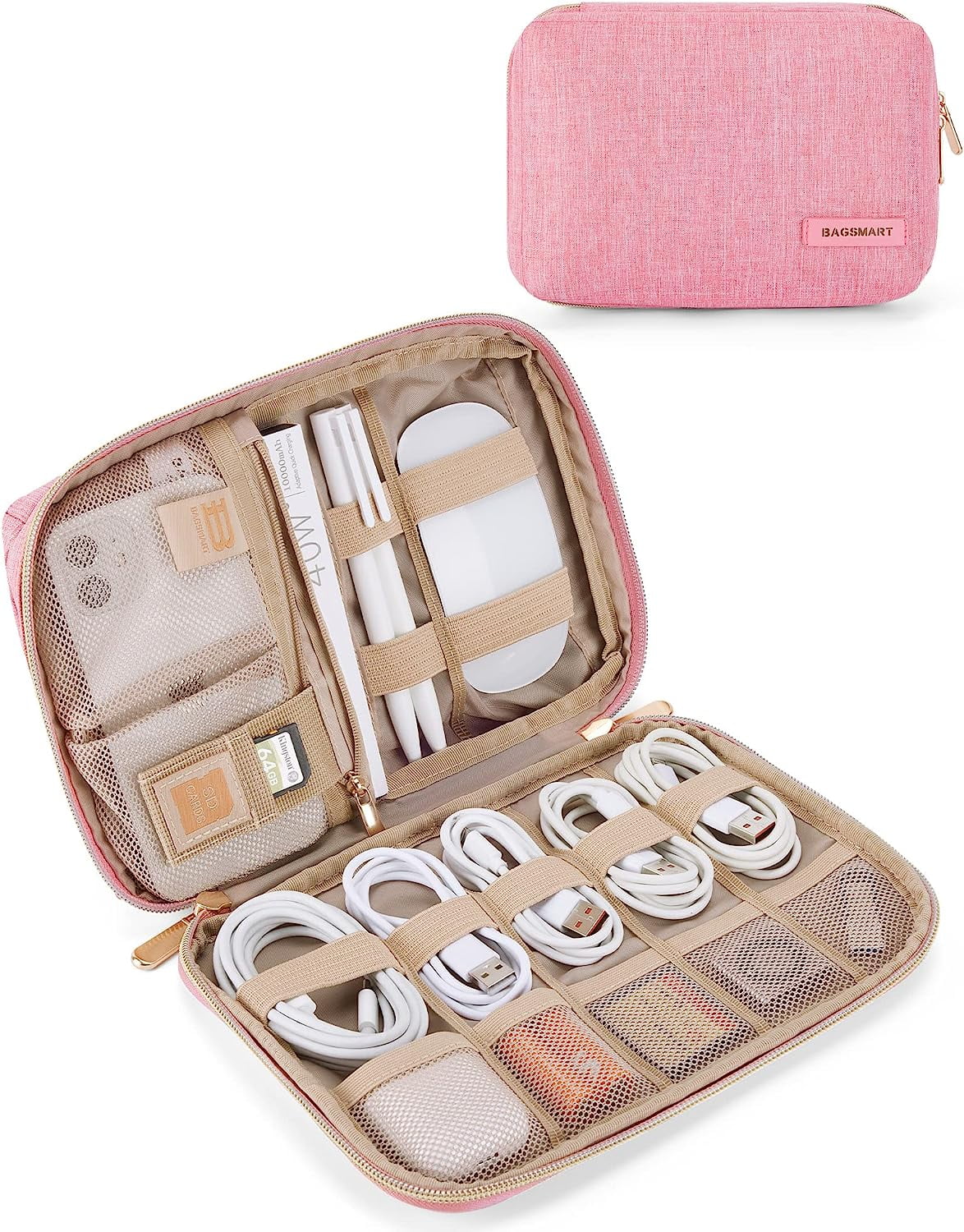 Electronics Organizer Travel Case, Small Cord Bag, Tech Organizer as ...