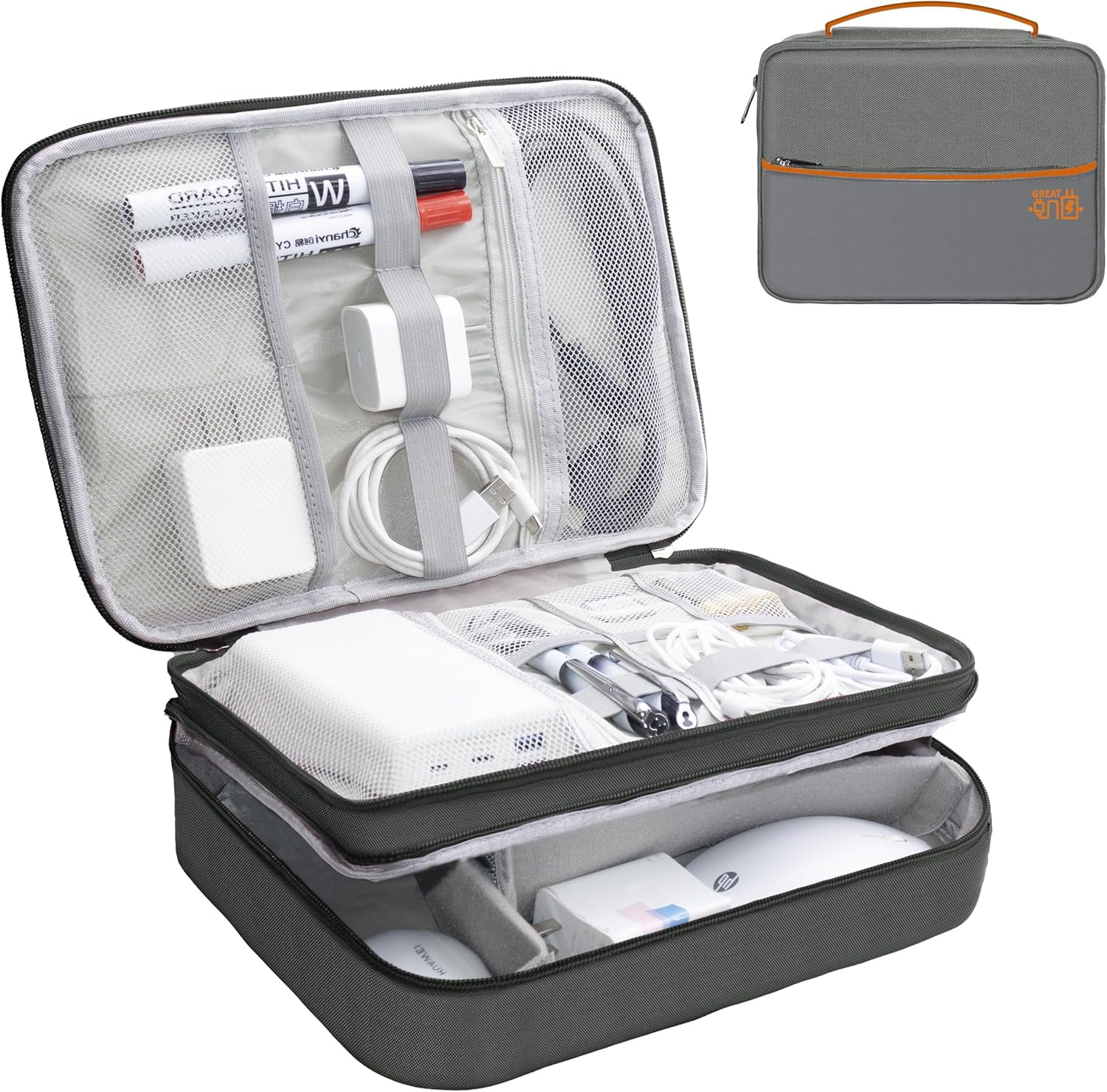 Electronics Organizer,Travel Cord Organizer Pouch, Portable Cable ...