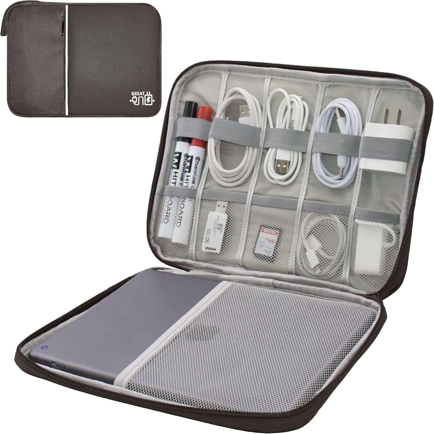 Electronics Organizer,Travel Cord Organizer Pouch, Portable Cable ...