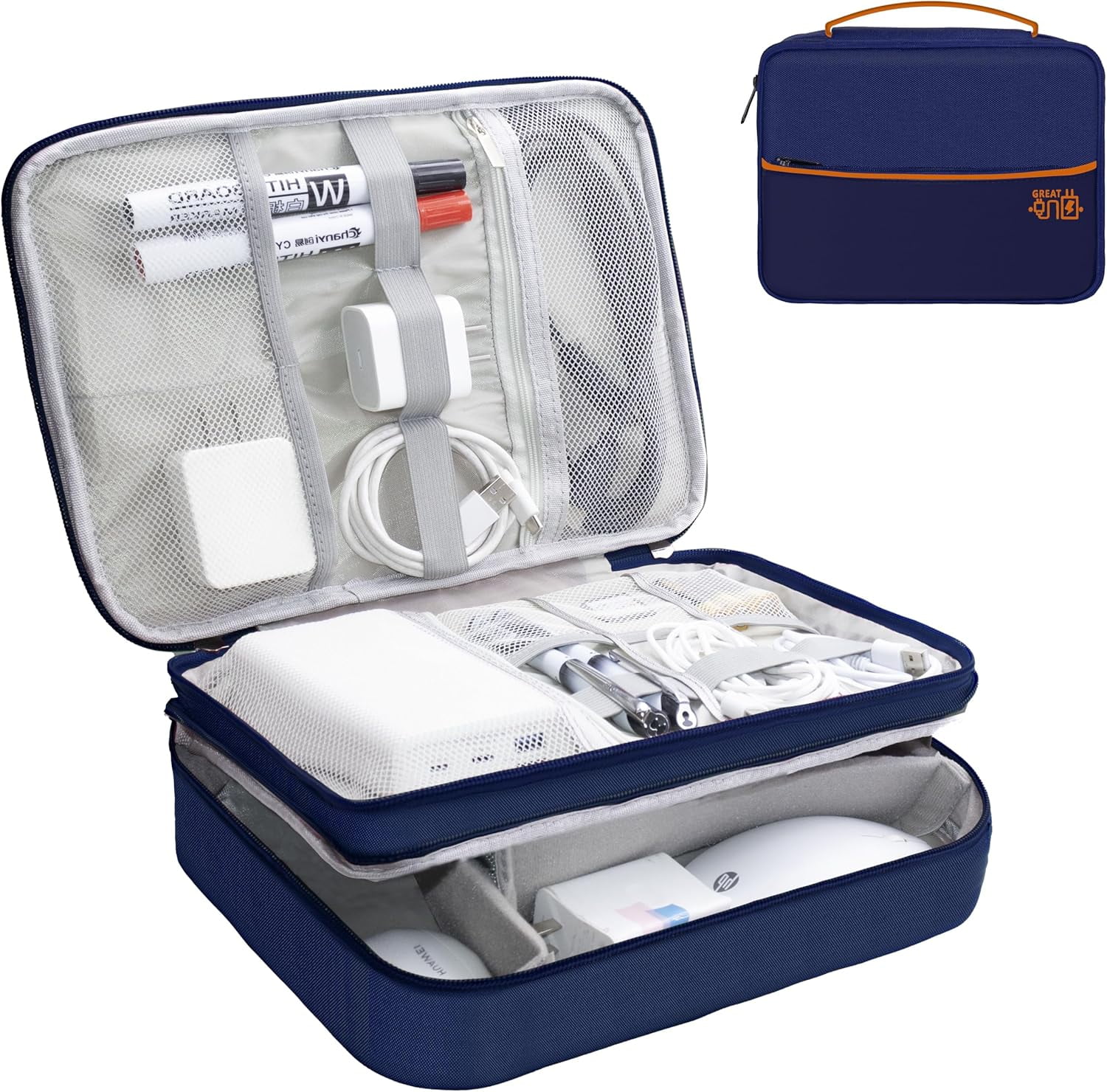 Electronics Organizer,Travel Cord Organizer Pouch, Portable Cable ...