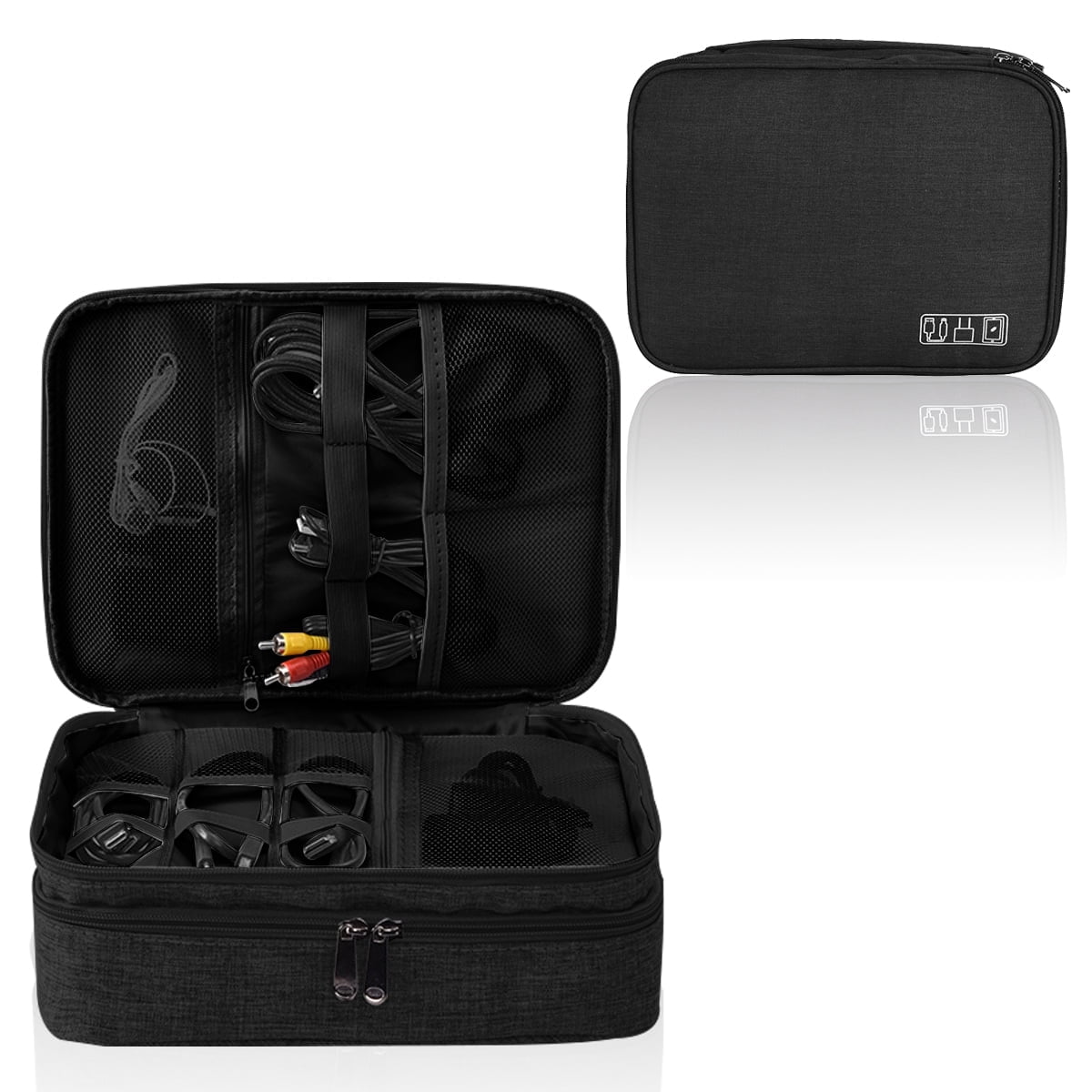 Kabuer Electronics Travel Organizer, Water-Resistant Case for Tech ...