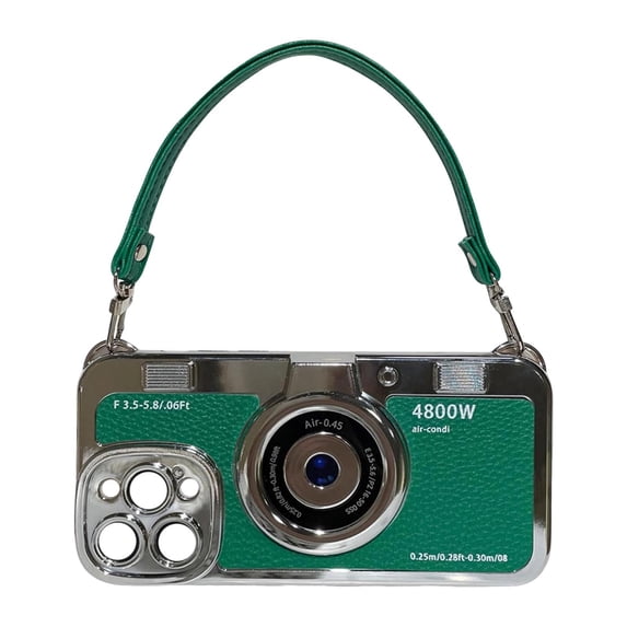 Electroplated Camera Style Protective Phone with Detachable Hand Strap ...