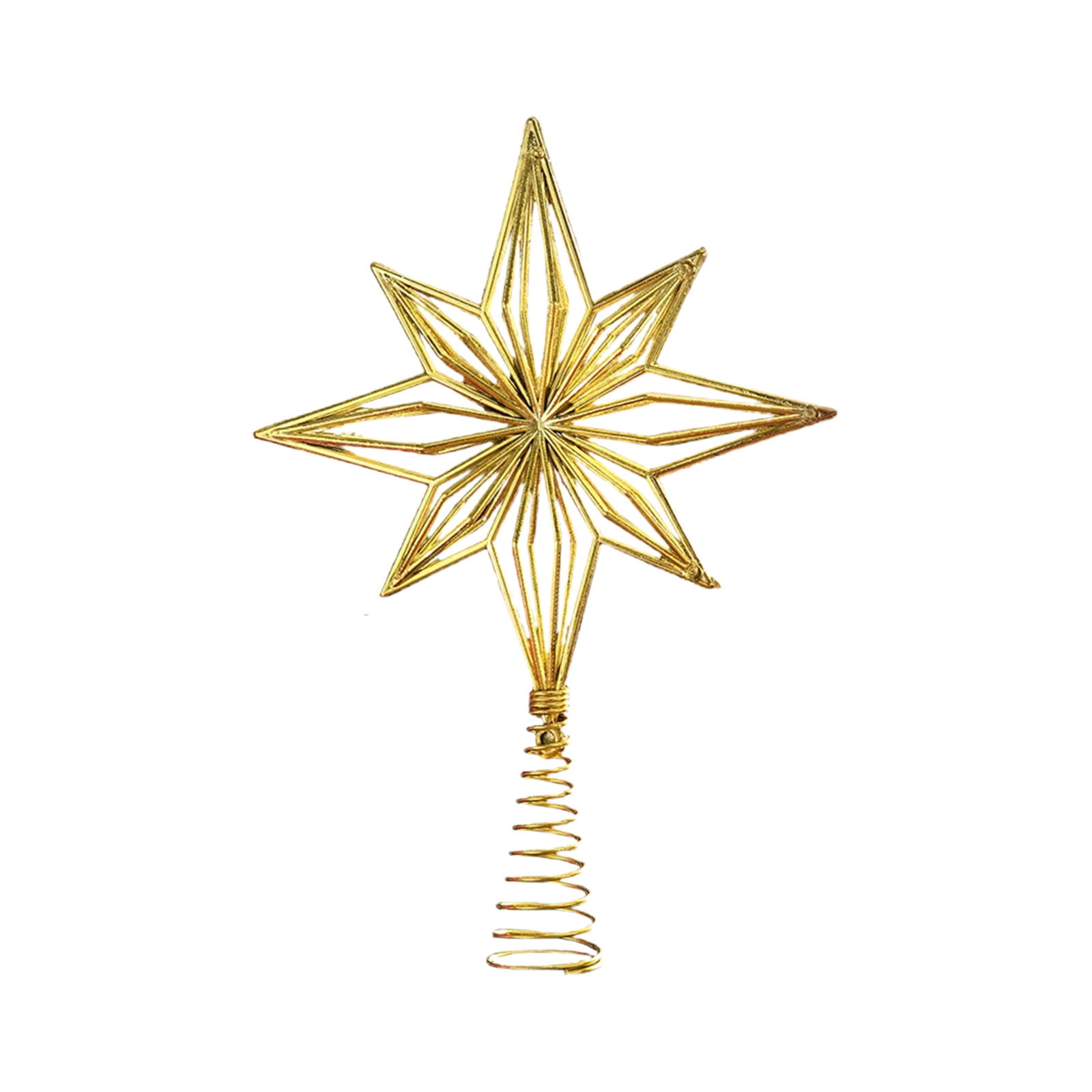 Electroplated Christmas Tree Topper - Metallic Pentagram Star for ...