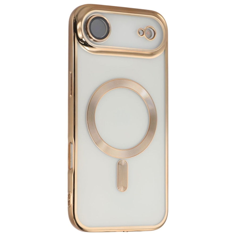 Electroplated Clear MagSafe Case with Camera Lens Protector for iPhone ...