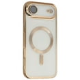 Electroplated Clear MagSafe Case with Camera Lens Protector for iPhone ...