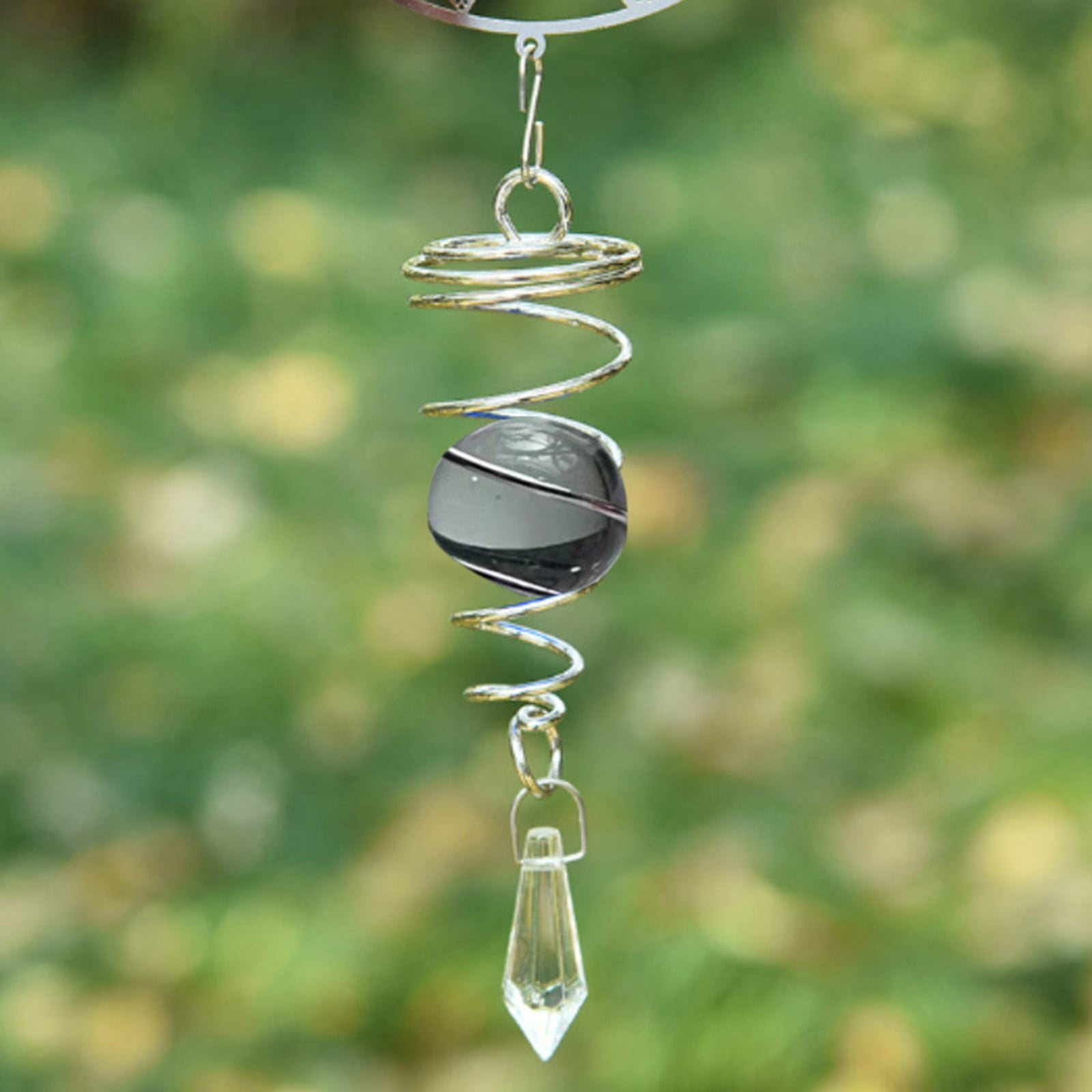 Electroplated Wind Chime â Rotating Twin Spirals with Rainbow Hues ...