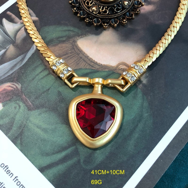 Electroplated Gold Rose Red Chinese Red Green Triangle Shape ...