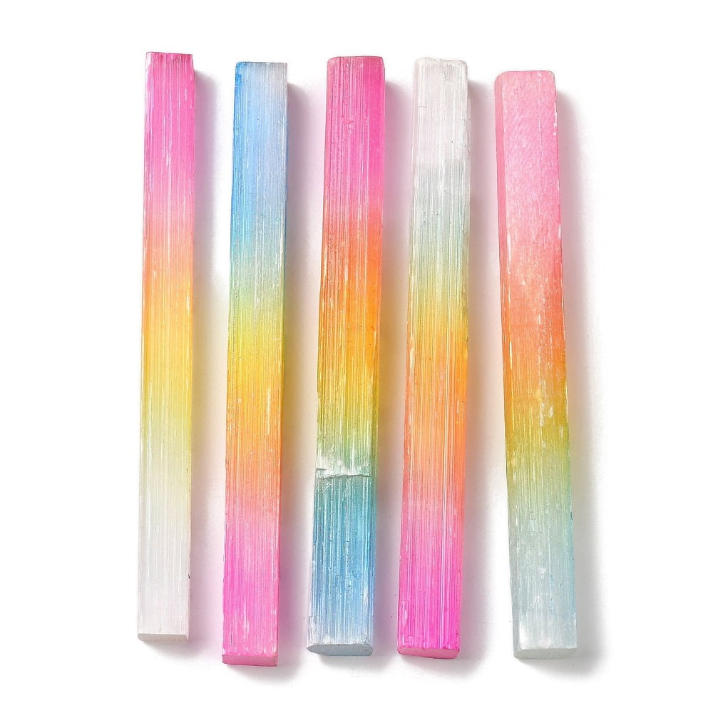 Electroplated Natural Selenite Sticks Wands Selenite Crystal Sticks for ...
