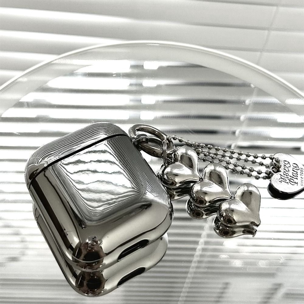 Electroplated Silver Luxury Abstract Earphone Case Headphone Box Cover ...