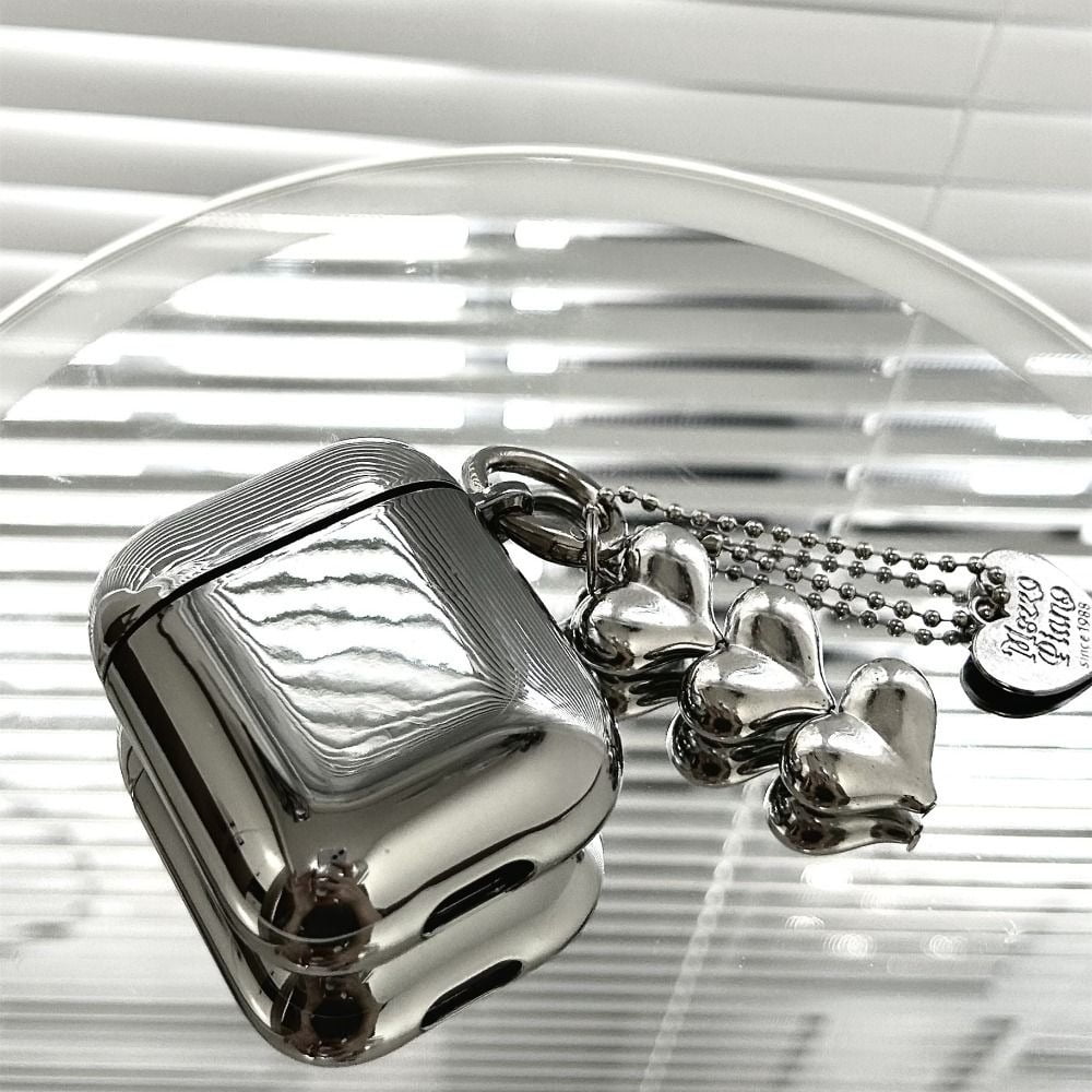 Electroplated Silver Luxury Abstract Earphone Case Headphone Box Cover ...