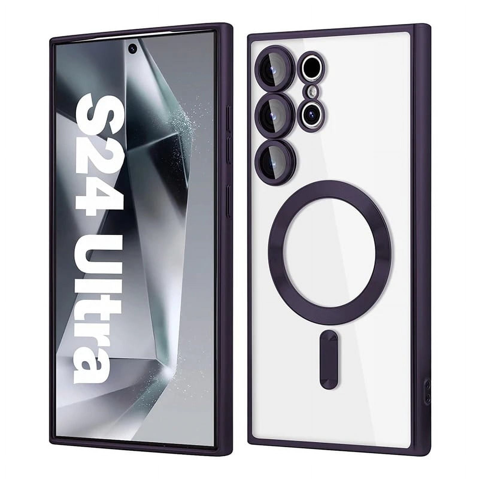 Electroplated With Magsafe Case For Samsung Galaxy S24 S23 S22 S21 Note 20 Ultra S23 FE Soft ...