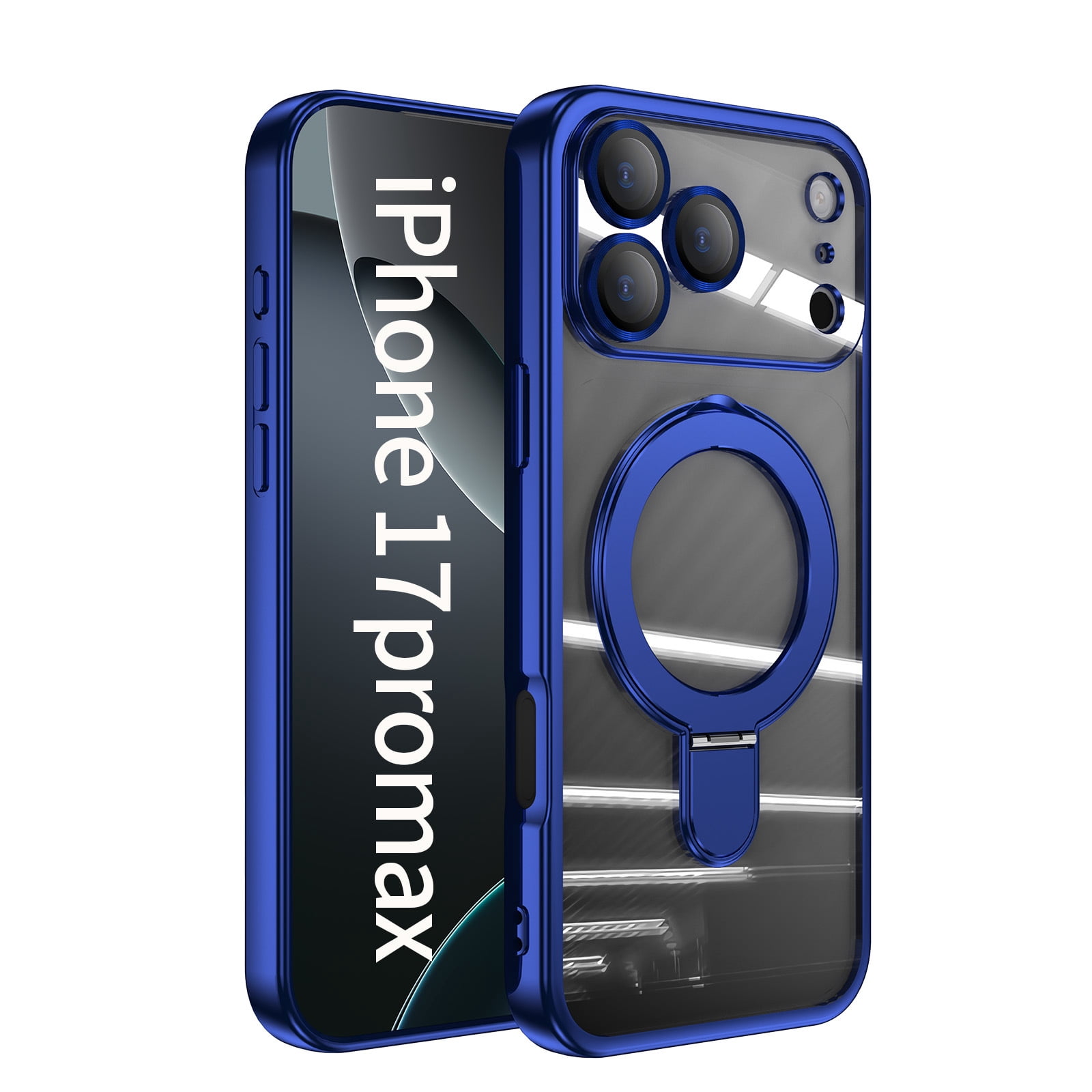 Electroplated transparent magnetic case for iPhone 17 Pro Max and ...