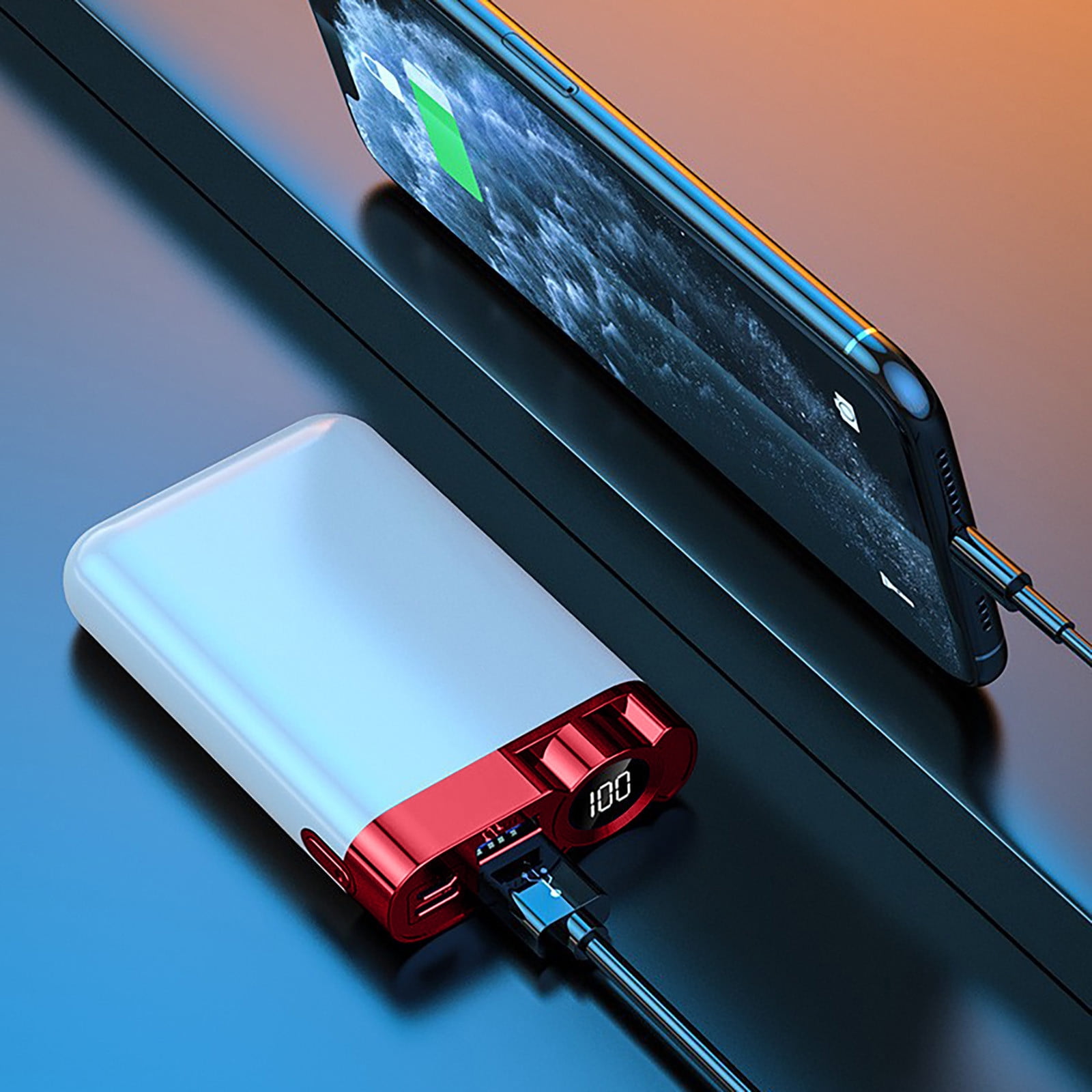 Electroplating Process Double Usb Charging Treasure Power Display Mini ...