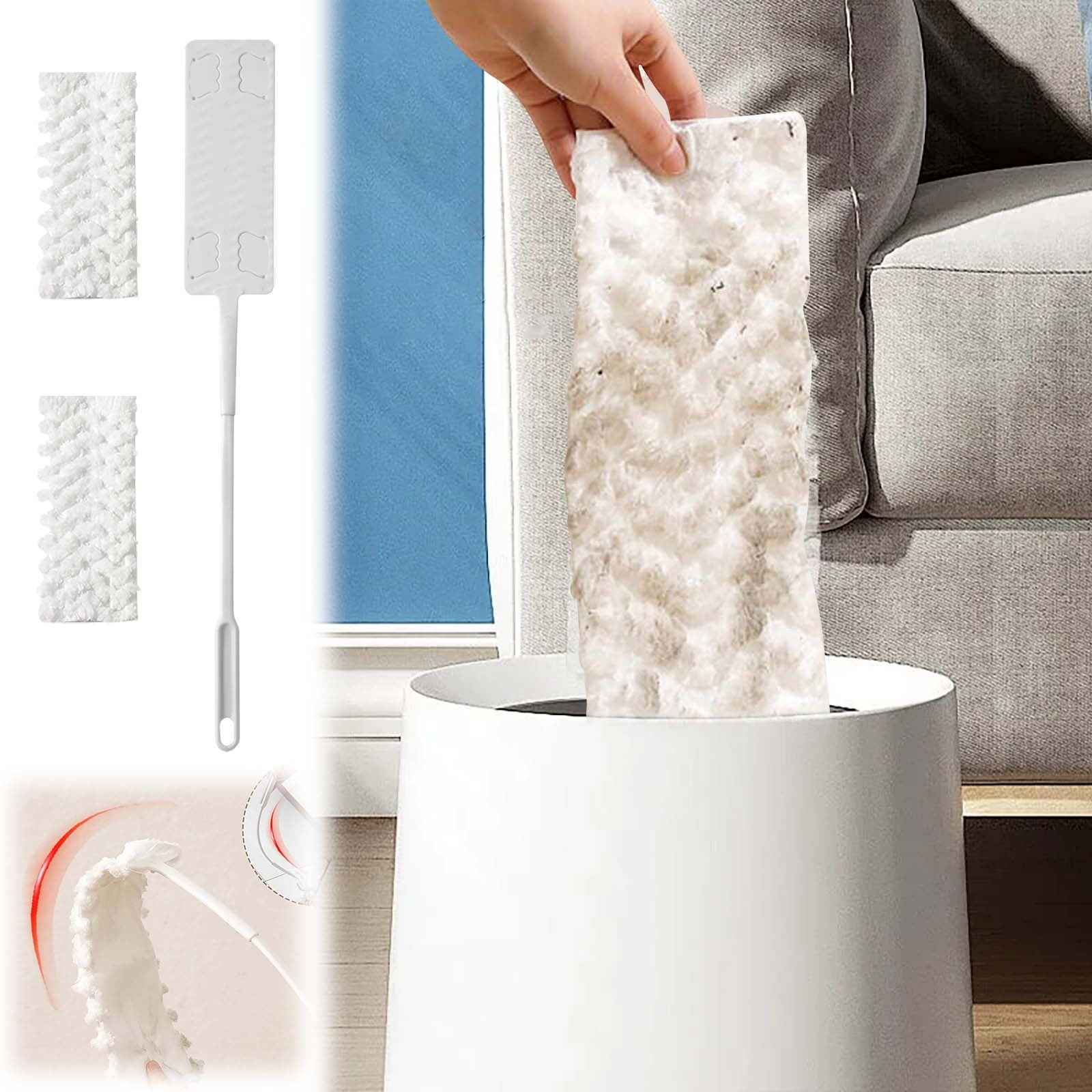 Electrostatic Dust Brush, Removable Bed Bottom Cleaner, Crack Crevice ...