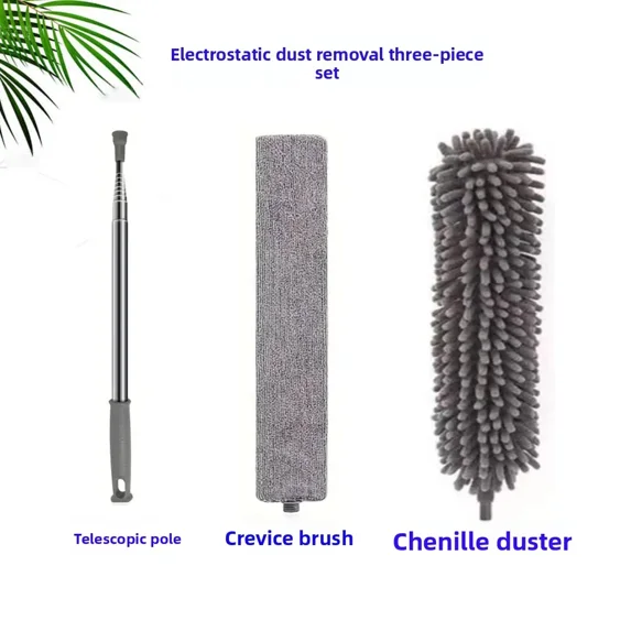 Electrostatic Dust Duster Retractable Long Pole Chenille Lightweight ...