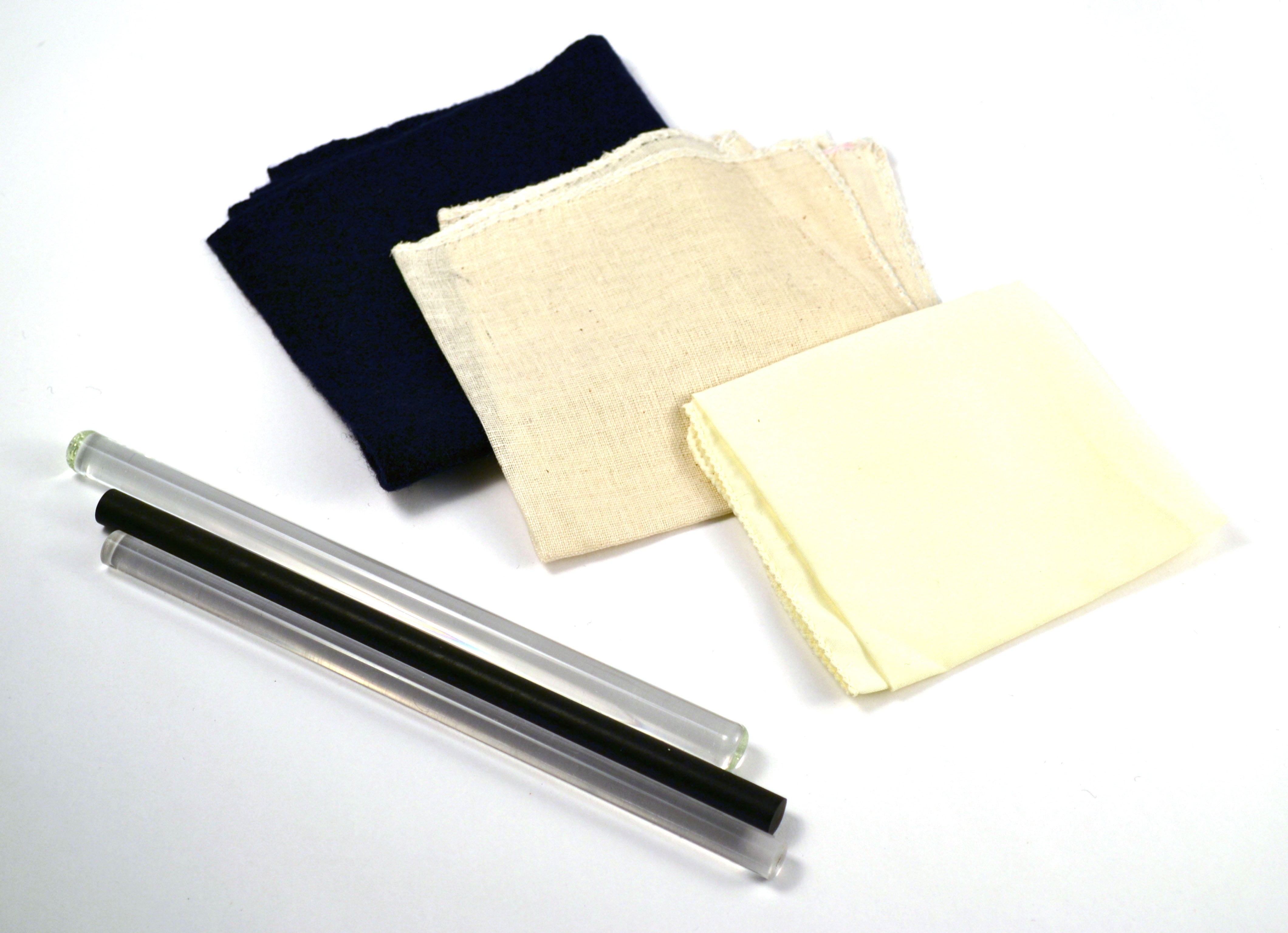 Electrostatic Friction Rod Kit : 3 Cloths, 3 Rods - Walmart.com