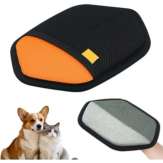 Electrostatic Pet Hair Remover Gloves — Hexagonal Static Hair Removal ...