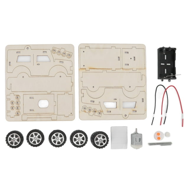 Electrric Model Building Cars DIY Construction Cars Toys Wooden ...