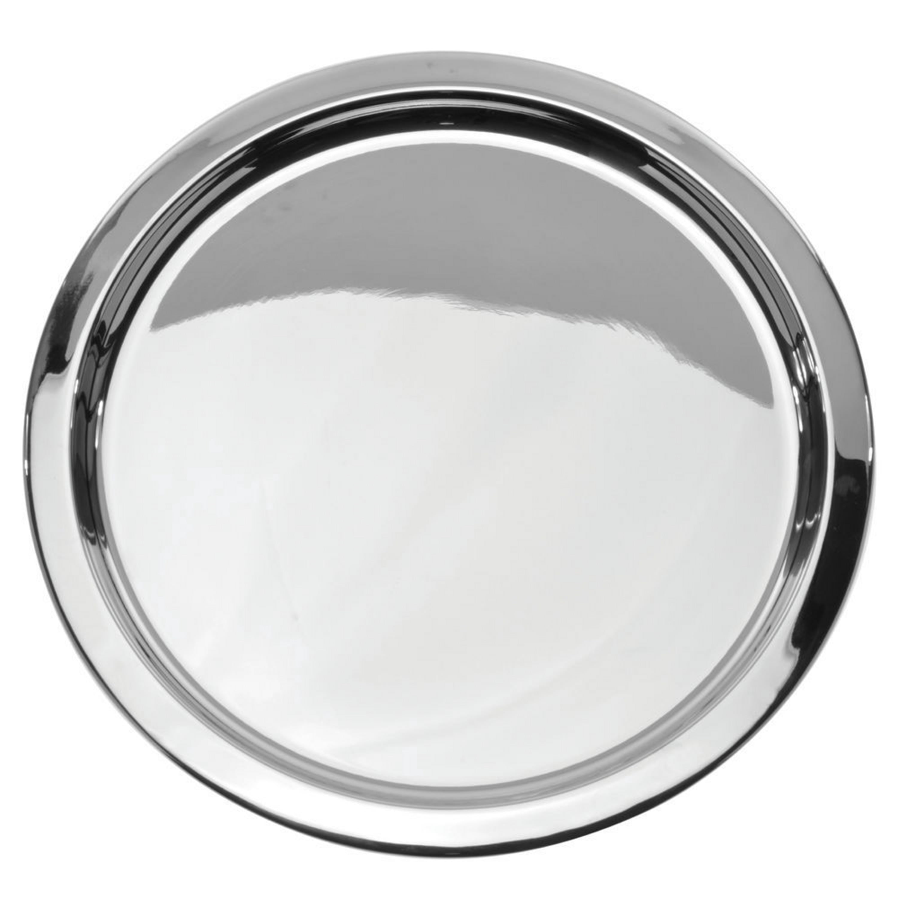 Elegance Silver round bar tray 17 in. diameter - N/A - Walmart.com