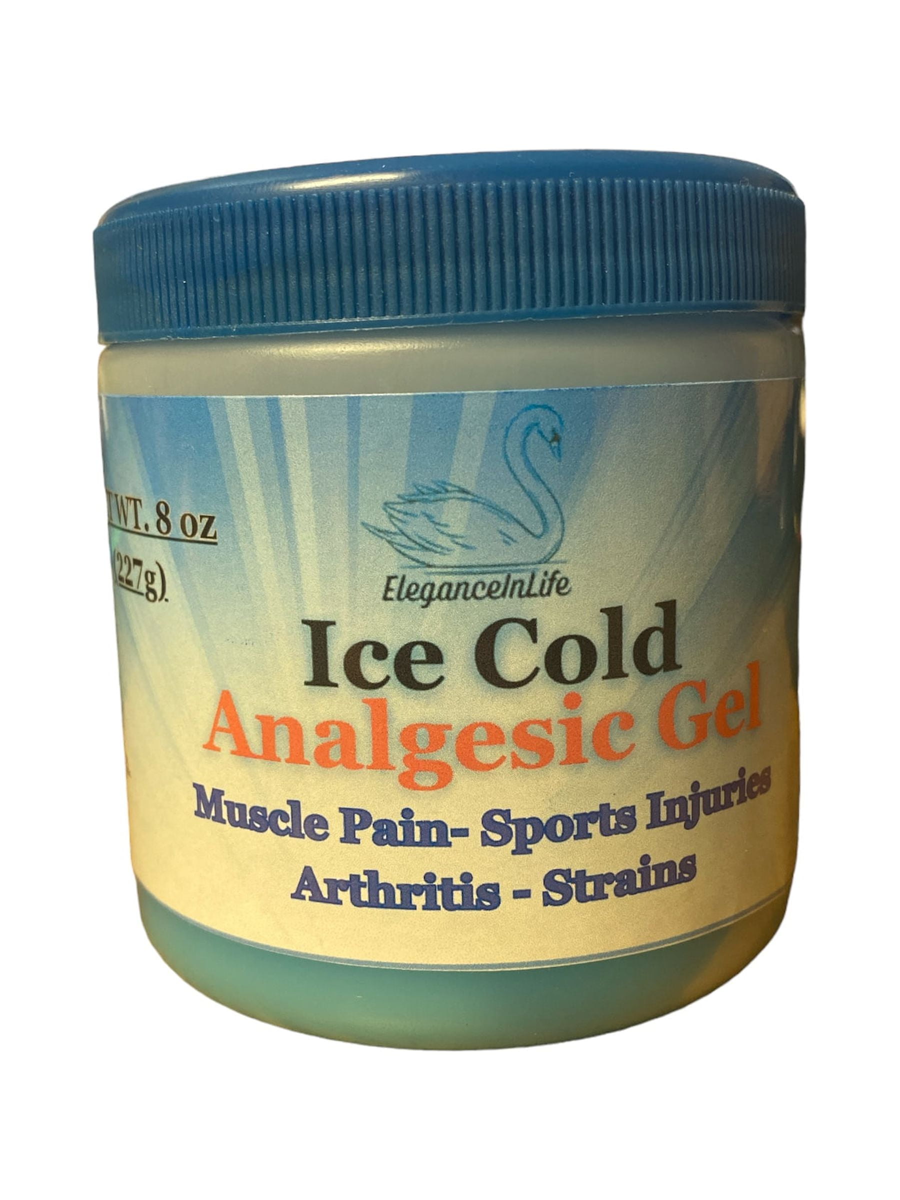 Eleganceinlife Ice Cold Analgesic Gel 8 oz. (227g) Muscle Pain, Sport ...