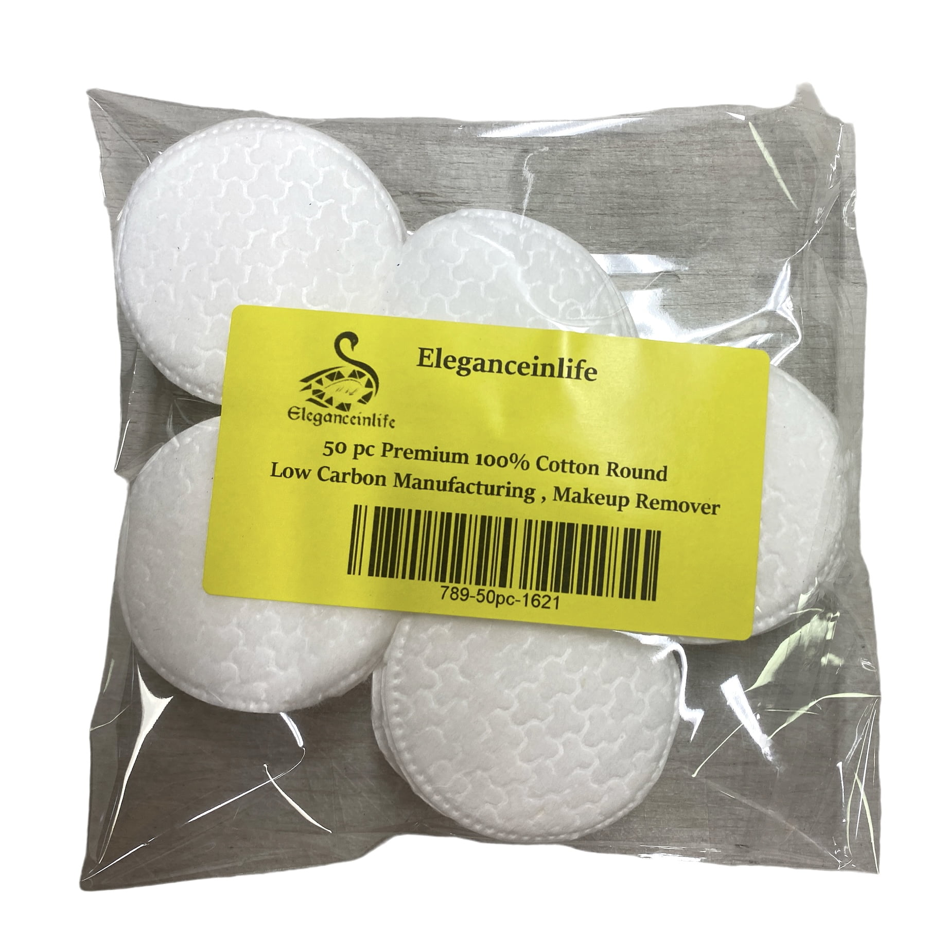Eleganceinlife Premium Hypoallergenic Cotton Rounds 50 pieces Makeup ...