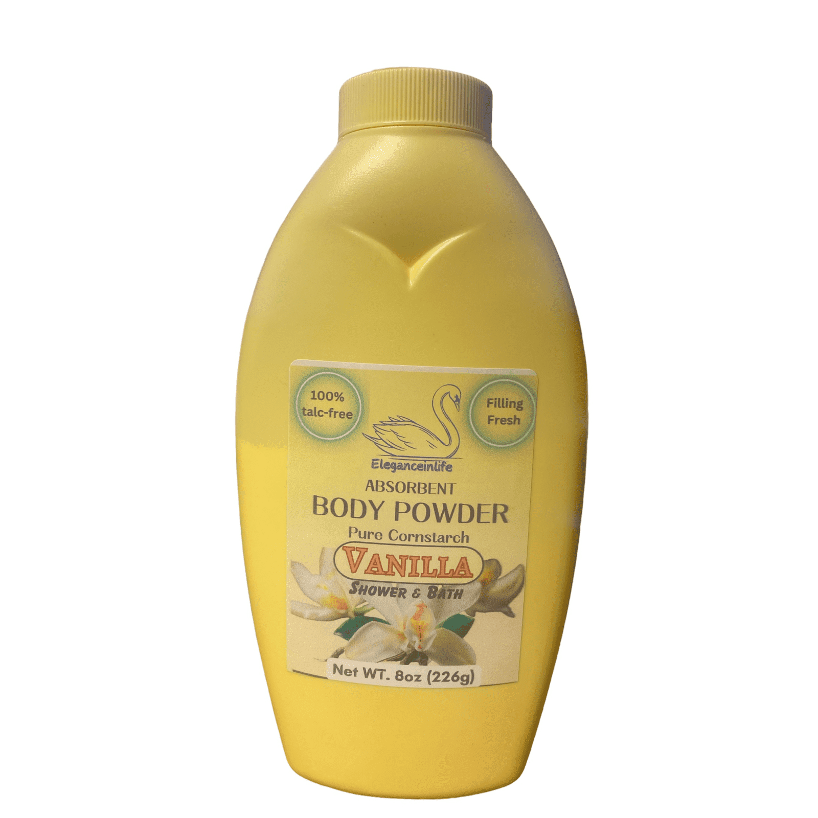 Eleganceinlife Pure Cornstarch Absorbent Body Powder - 100% Talc-Free ...