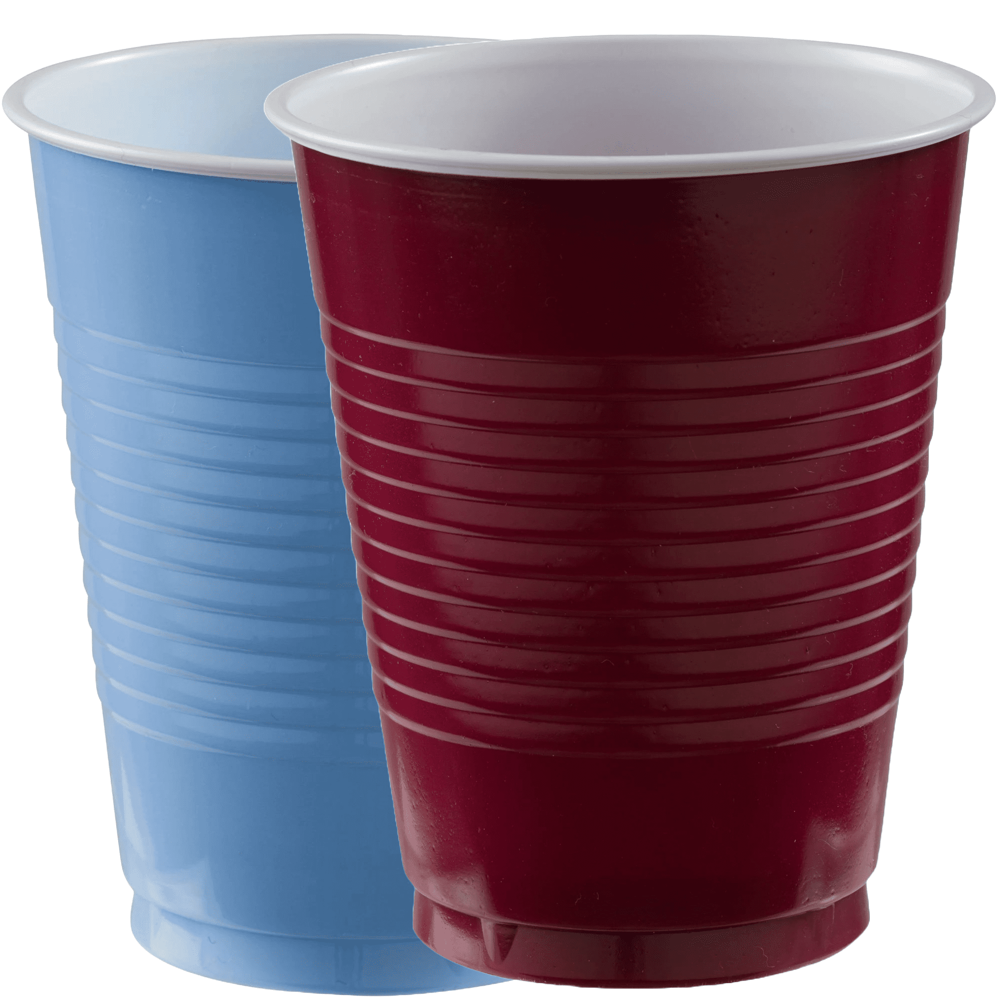Elegani Disposable Pastel Blue and Berry Plastic Cups for Cold Drinks ...