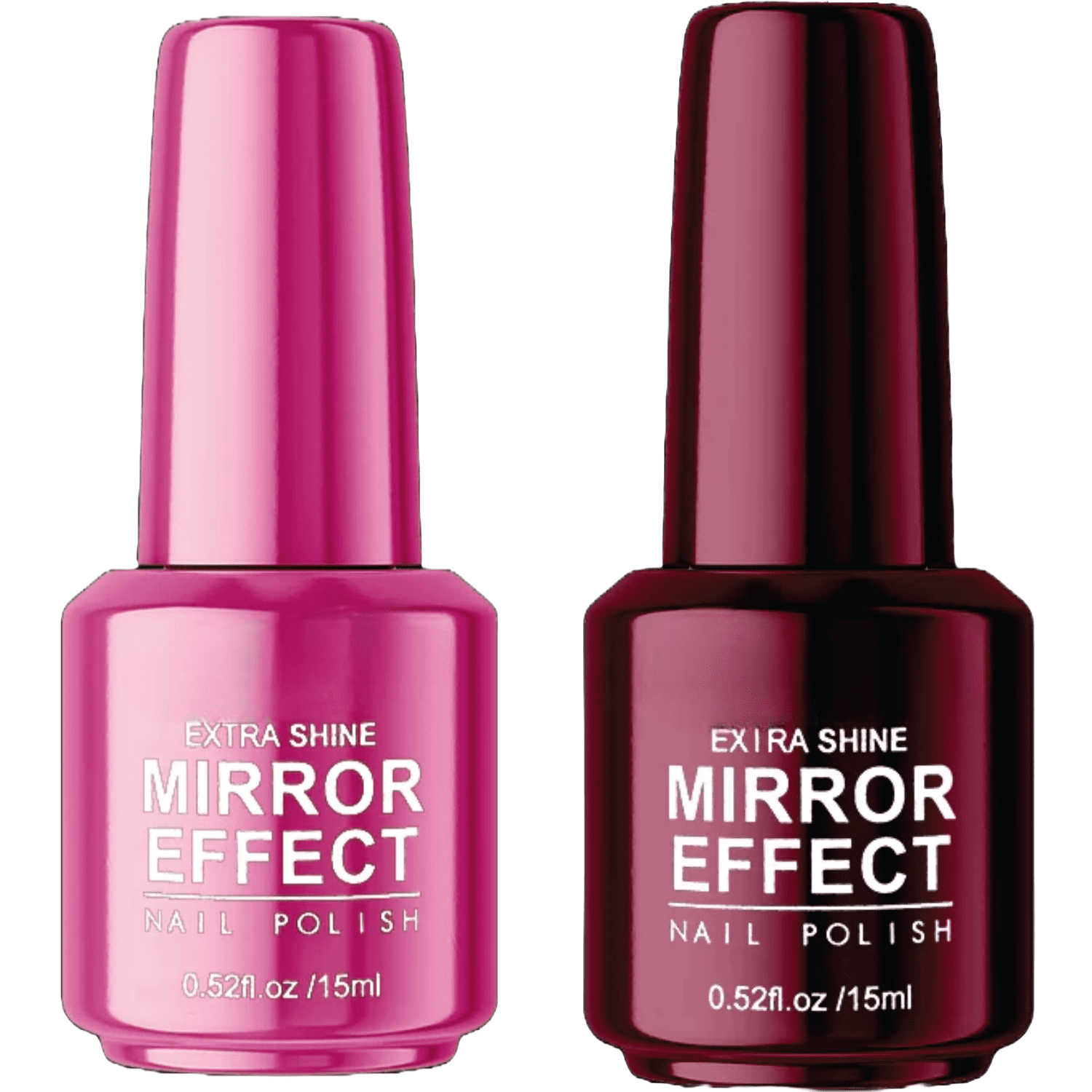 Elegani Extra Shine Mirror Effect Nail Polish 2 Pack- Mocha and Pink ...