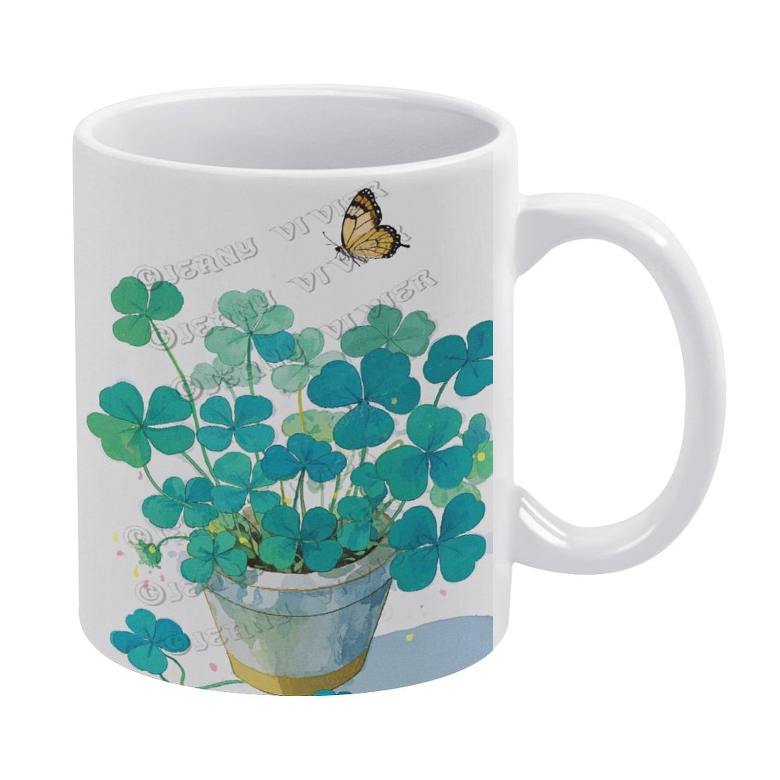 Elegant 11 oz Shamrock Mug - Perfect for Celebrating Irish Heritage and ...