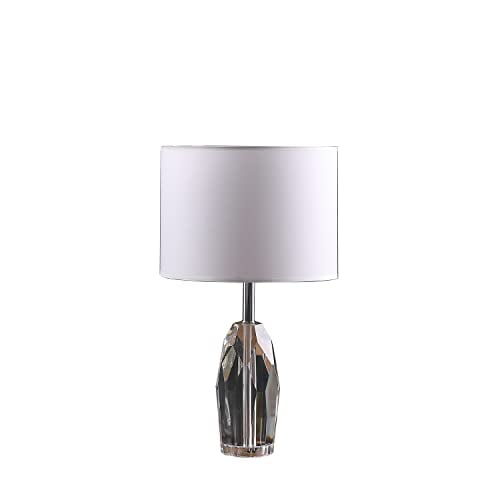 Elegant 19" Chrome Silver Crystal Prism Table Lamp – A Touch of ...